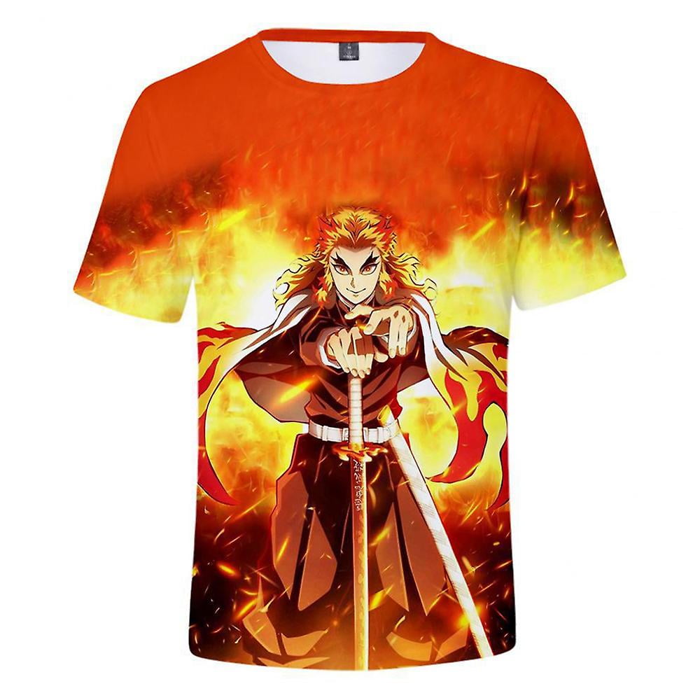Click here for We Womens Mens Demon Slayer Print Crew Neck T-Shir... prices
