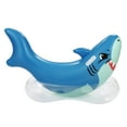 Bluescape Blue Shark Inflatable Water Ride-on Pool Float, for Kids, Age ...