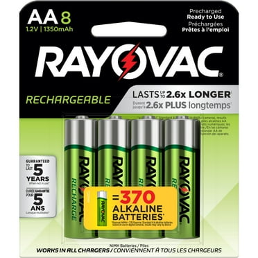 Rechargeable AA Batteries, 2000mAh High Capacity Double A Batteries 1 ...