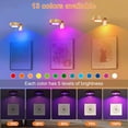 3 count Picture Lights,13 Color Art Display Light Operated Wall Lights ...