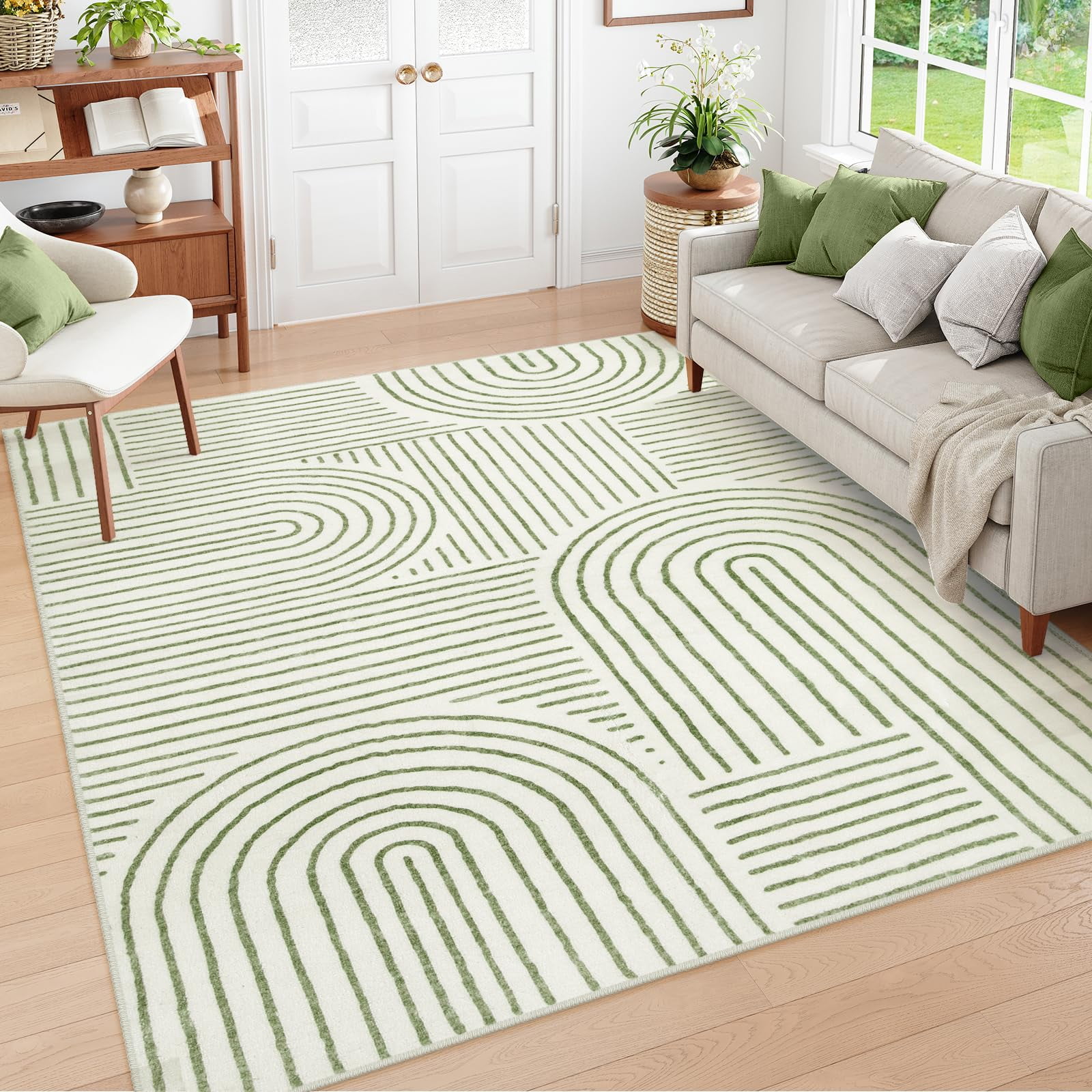 Click here for Lahome Abstract Washable Area Rug 5x7  Soft Bedroo... prices