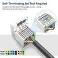 Ethernet Wall Plate Outlet, 10 Pack Tool-Less RJ45 Keystone Jack, No ...