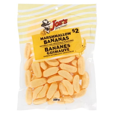 Joe's Tasty Travels Marshmallow Bananas Candy, 200g/7 oz. Bag ...