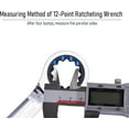 Double Box End Ratcheting Wrench 72 Teeth 12 Point Ratchet Gear Spanner ...