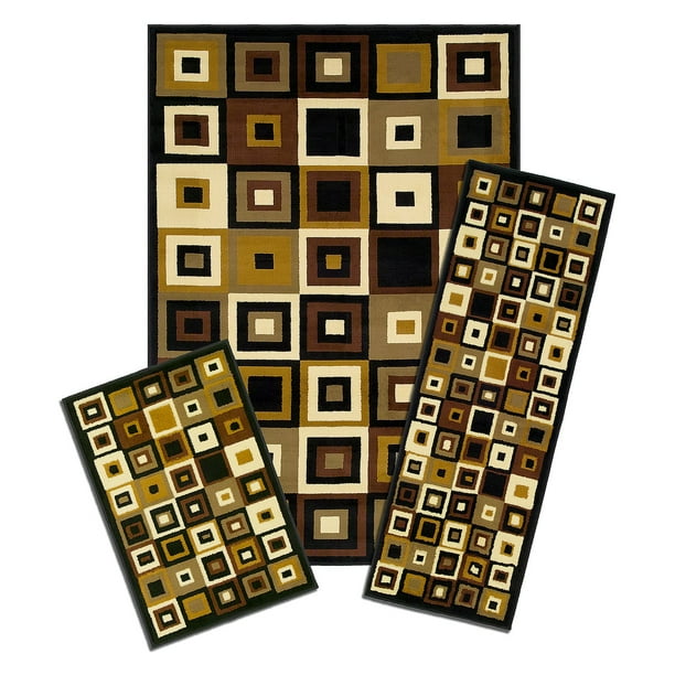 Capri 3-Piece Rug Set, Southwest Tiles - Walmart.com