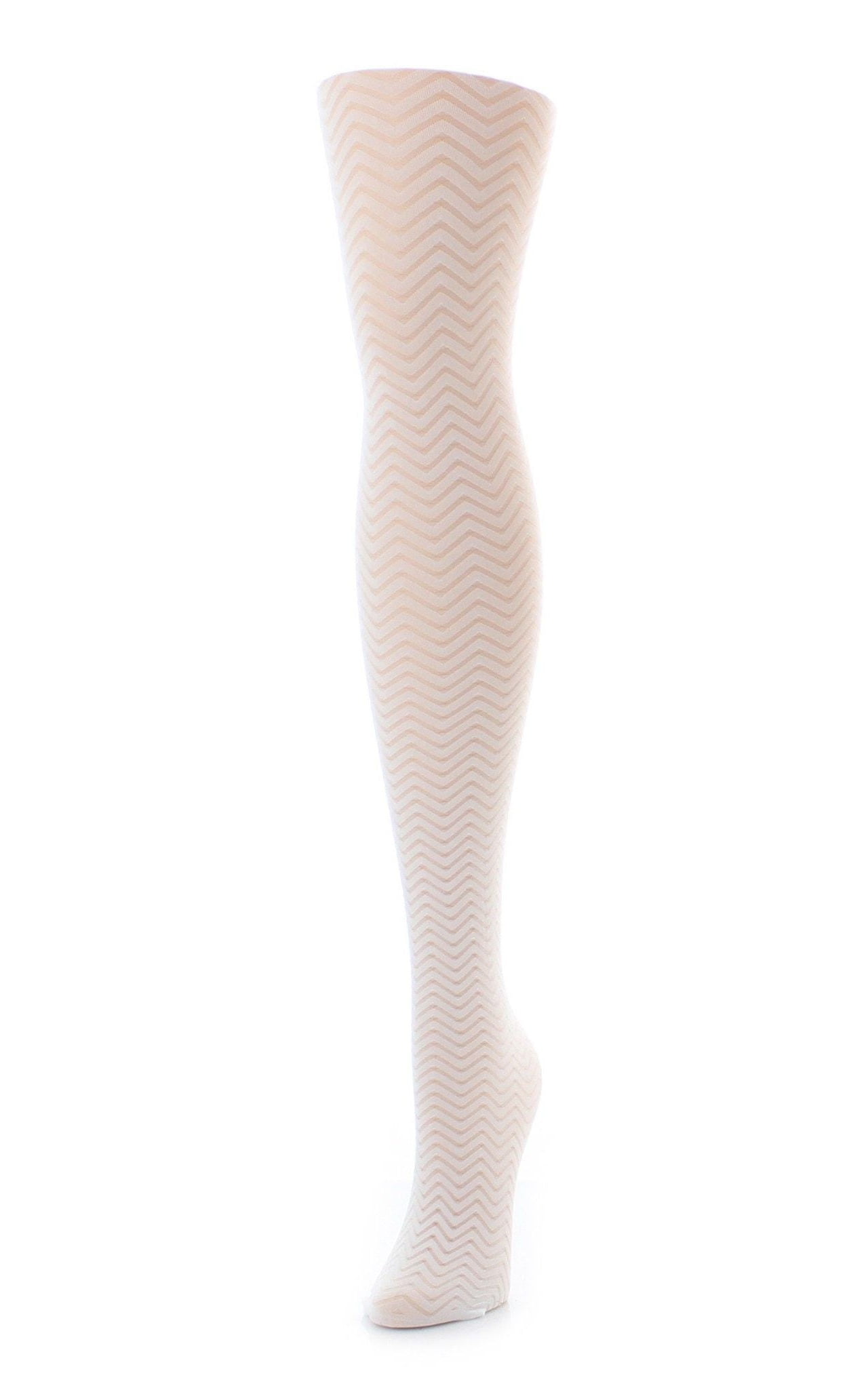 MeMoi Sheer Wave Chevron Tights - Girls - Female - Walmart.com