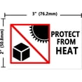 Protect from Heat Caution Labels 2x3inch Shipping Warning Stickers for ...