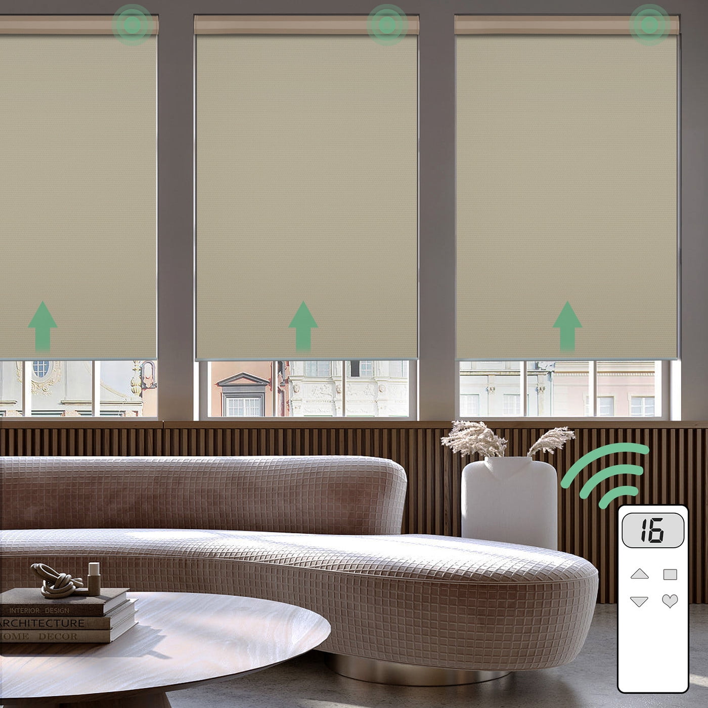 Yoolax Motorized Blinds Shade Custom Smart Electric Roller Shade ...