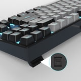 MageGee Mechanical Gaming Keyboard, 75% Compact, Blue LED Backlit, 87 ...