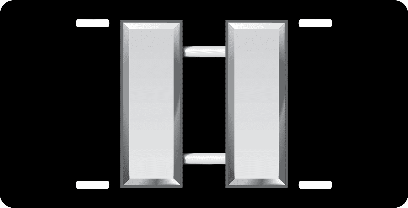 Air Force Captain Officer Rank Insignia License Plate - Walmart.com