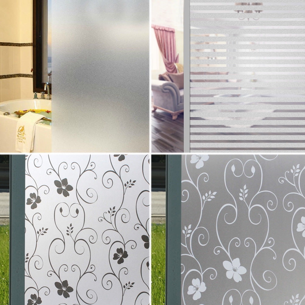 2Mx 45CM PVC Waterproof Frosted Glass Film Sticker for Bathroom Window ...