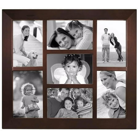 Malden Black Multi-Opening Collage Frame, Holds 4x6 and 3.5x5 Photos ...