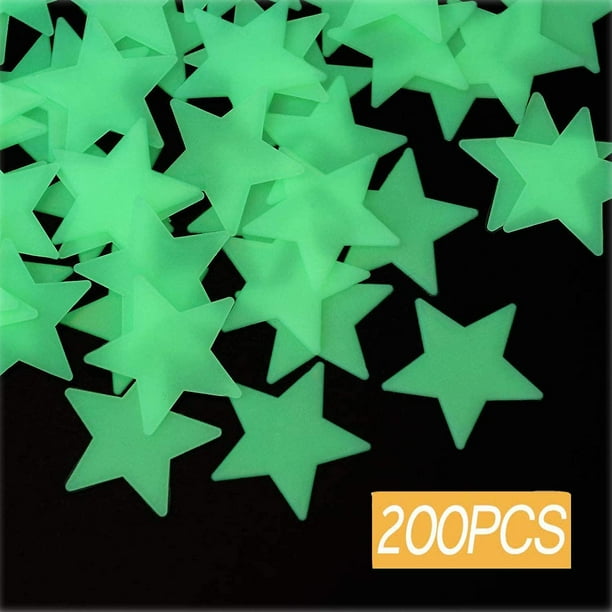 Luminous Star Stickers, 200 Pieces Luminous Stickers, Fluorescent Star ...