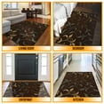 Ottomanson Machine Washable Non-Slip Rubberback Leaves 5x7 Indoor Area ...