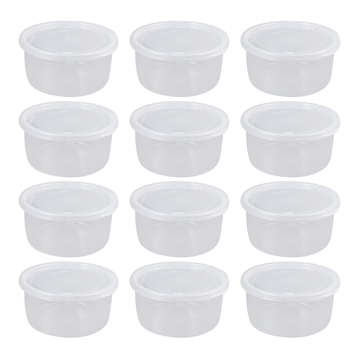Food Containers Container Storage Lunch Clear Boxes Lids Round Takeout ...