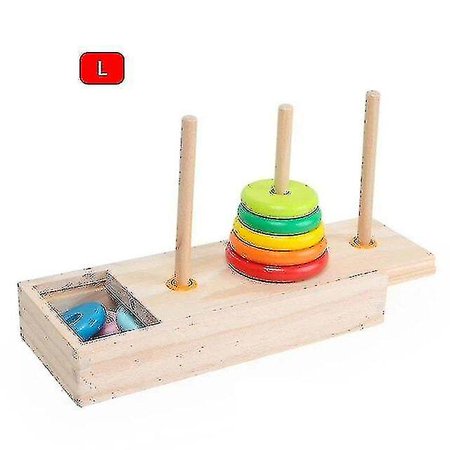 10-layer Tower Of Hanoi Children's Wooden Building Block Toy | Walmart ...