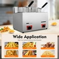 Portable Commercial Propane Deep Fryer, Indoor/Outdoor Use, 12L Gas ...