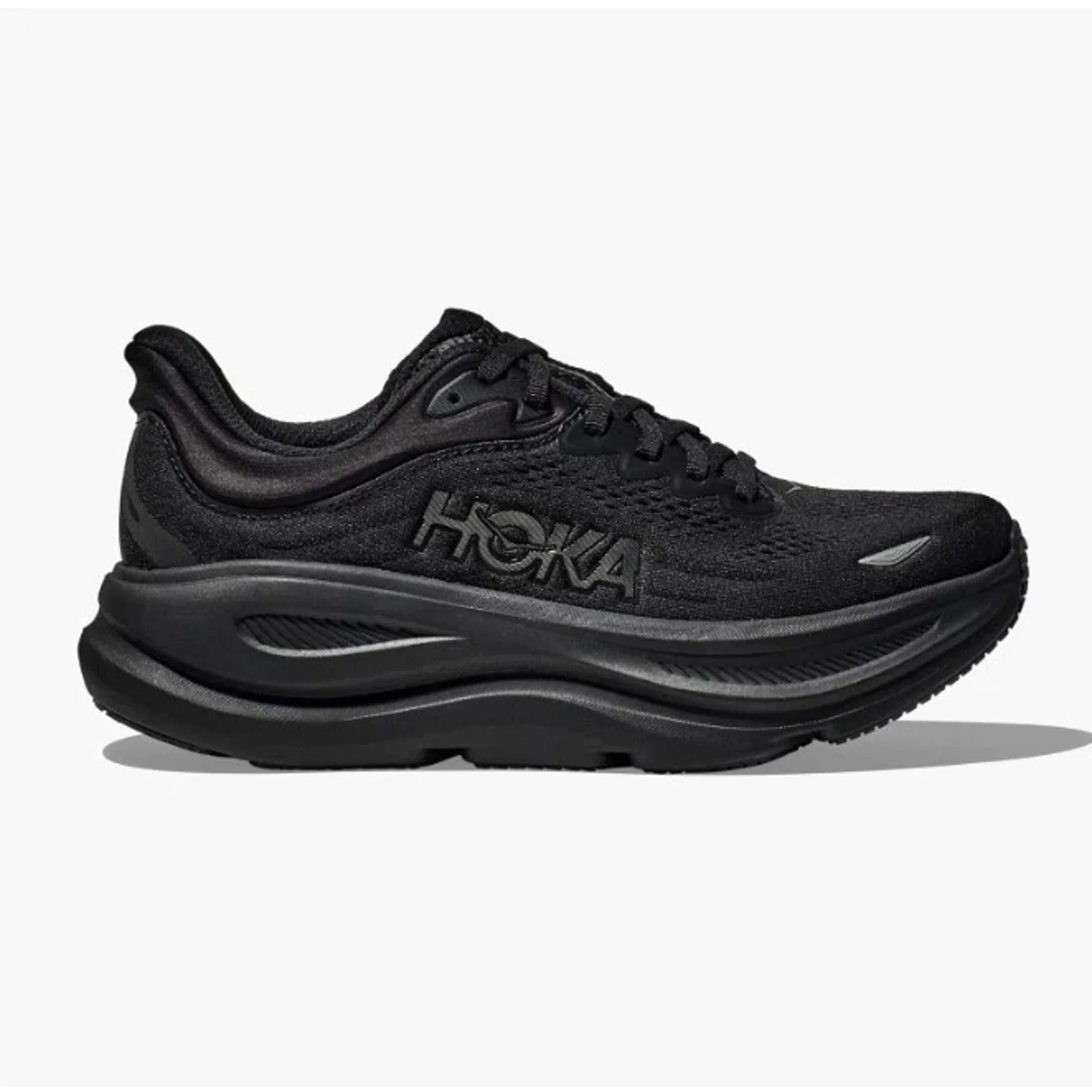 Click here for Hoka Bondi 9 Womens Black Running Shoes 7.5 prices