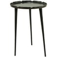 Free Shipping! DecMode 15 x 21 Black Aluminum Modern Round End Table ...
