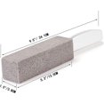 2 Pack Pumice Stone for Bowl Cleaning with Handle, Scouring Stick ...