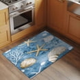 Area Rug Ocean Marine Starfish Conch Shell Soft Rectangle Area Rugs ...