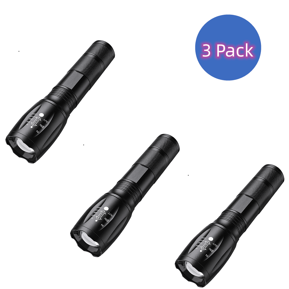 Kepeak Super Bright Flashlights, LED Tactical Flashlight ,Zoomable ...