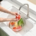 S.G Inc Punch Bowl with Ladle 2 Gallon Clear Plastic Embroidered Design ...