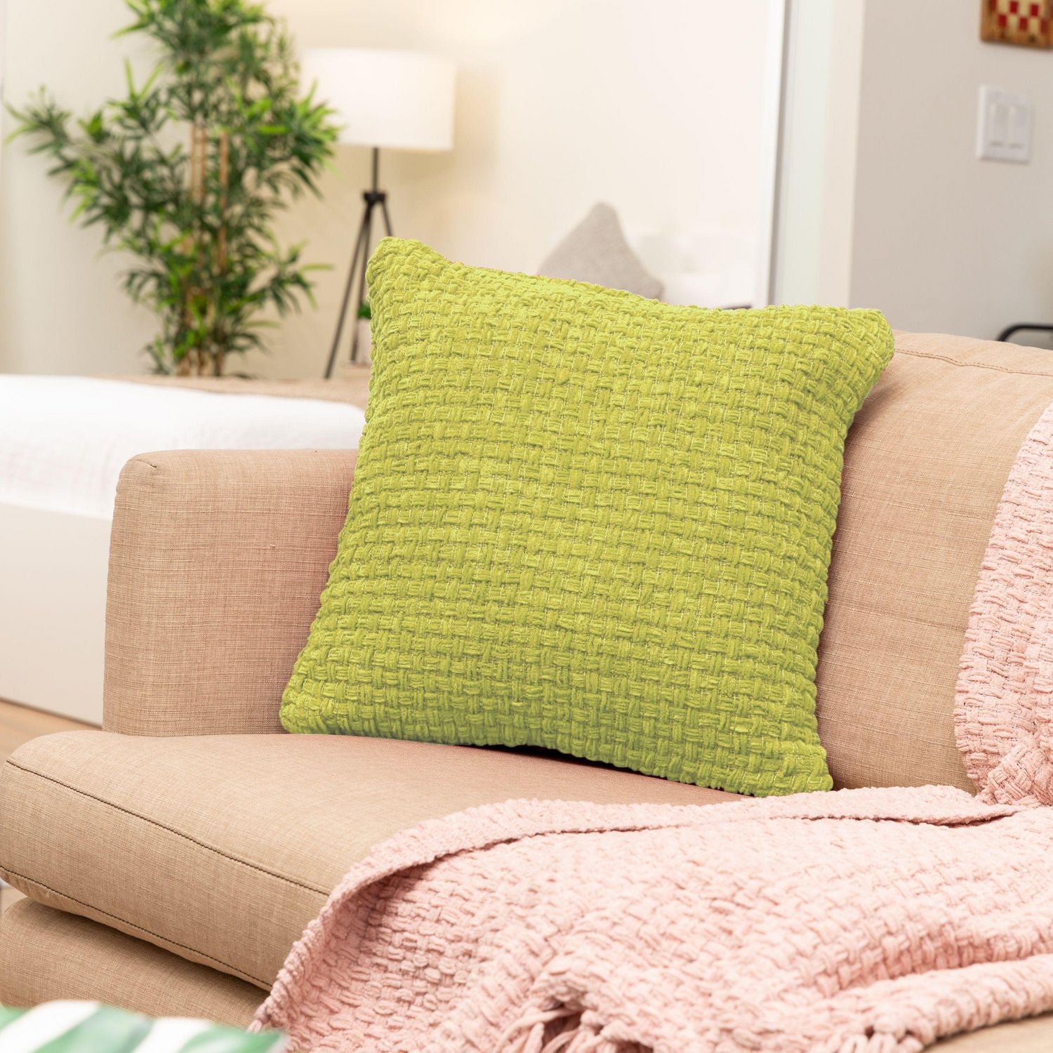 Click here for Fabstyles Chenille Basket Weave Polyester Cushion... prices