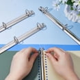 A4 Iron Binding Combs 3-Ring Loose Leaf Book Binder Hinged Clamp Comb ...