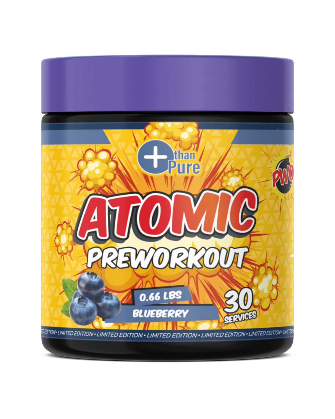 Atomic Preworkout Blueberry 30 Servicios – Pre entreno alta potencia ...