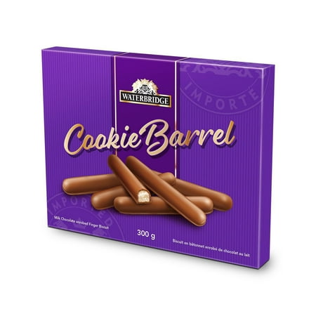 Waterbridge Cookie Barrel Milk Chocolate Finger Biscuits - Walmart.ca