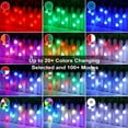 JINYUN-24 Colors Indoor String Lights with Remote, 16.5ft 50LED String ...