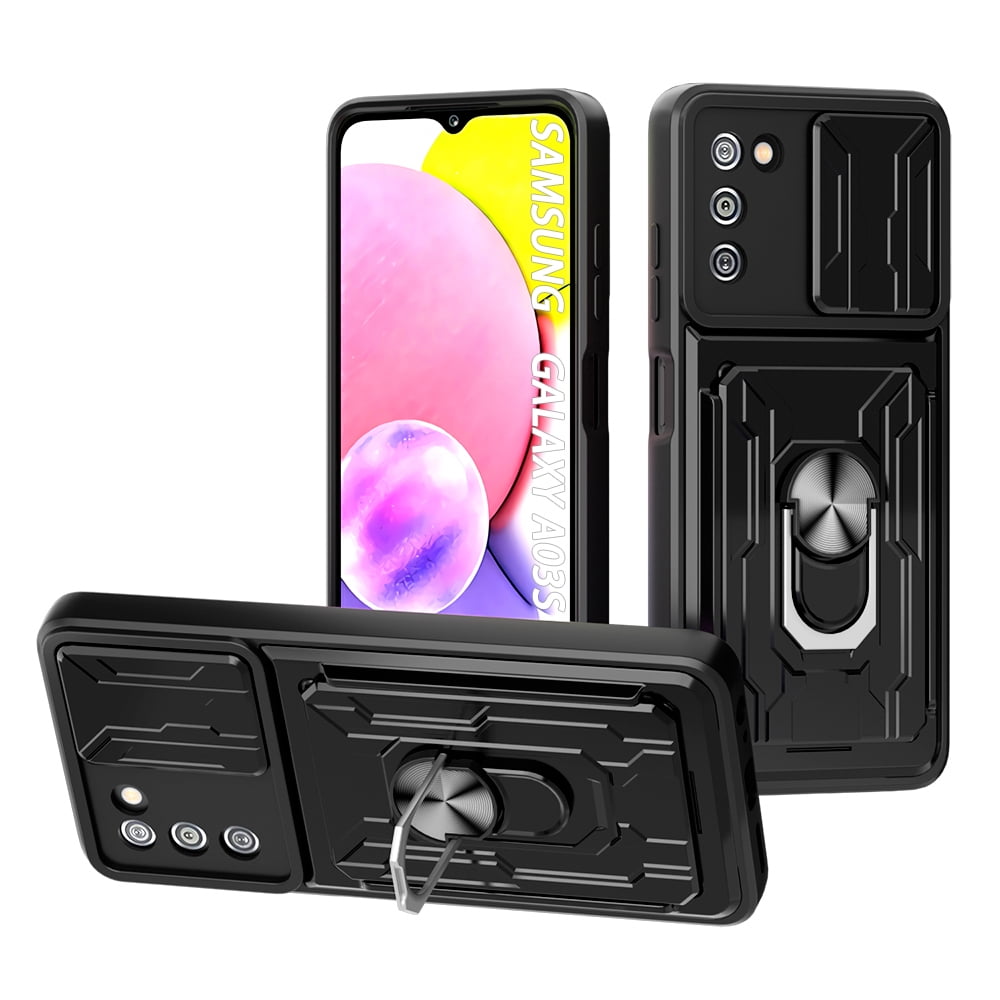 NIFFPD Galaxy A03S Phone Case, Samsung A03S Phone Case with Ring ...