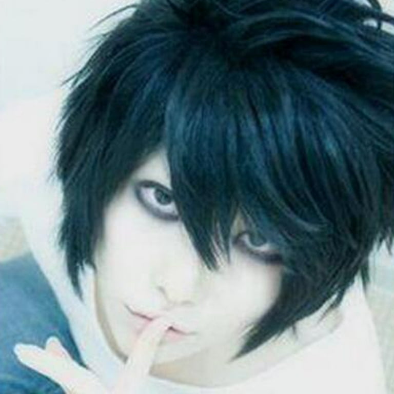 L Death Note Cosplay Wig