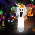 6ft Tall Halloween Inflatable Spooky Ghosts With Pumpkins Led Lights