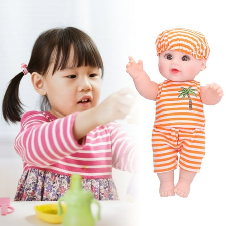 ESTINK Lifelike Baby Doll,Interactive Baby Doll Soft Vinyl Body Newborn ...