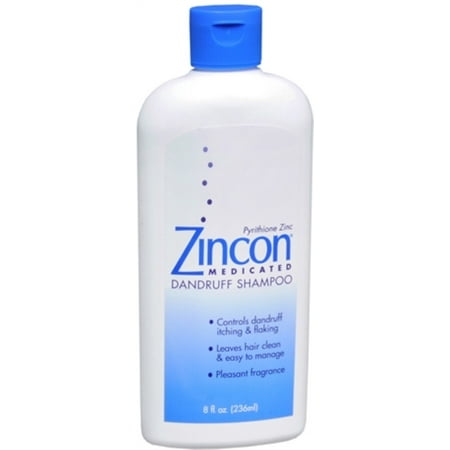 Zincon Medicated Dandruff Shampoo, 8 oz, - Walmart.com