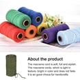 Macrame Cord 4mm x 109 Yard, Natural Cotton Rope Twisted Yarn [for ...