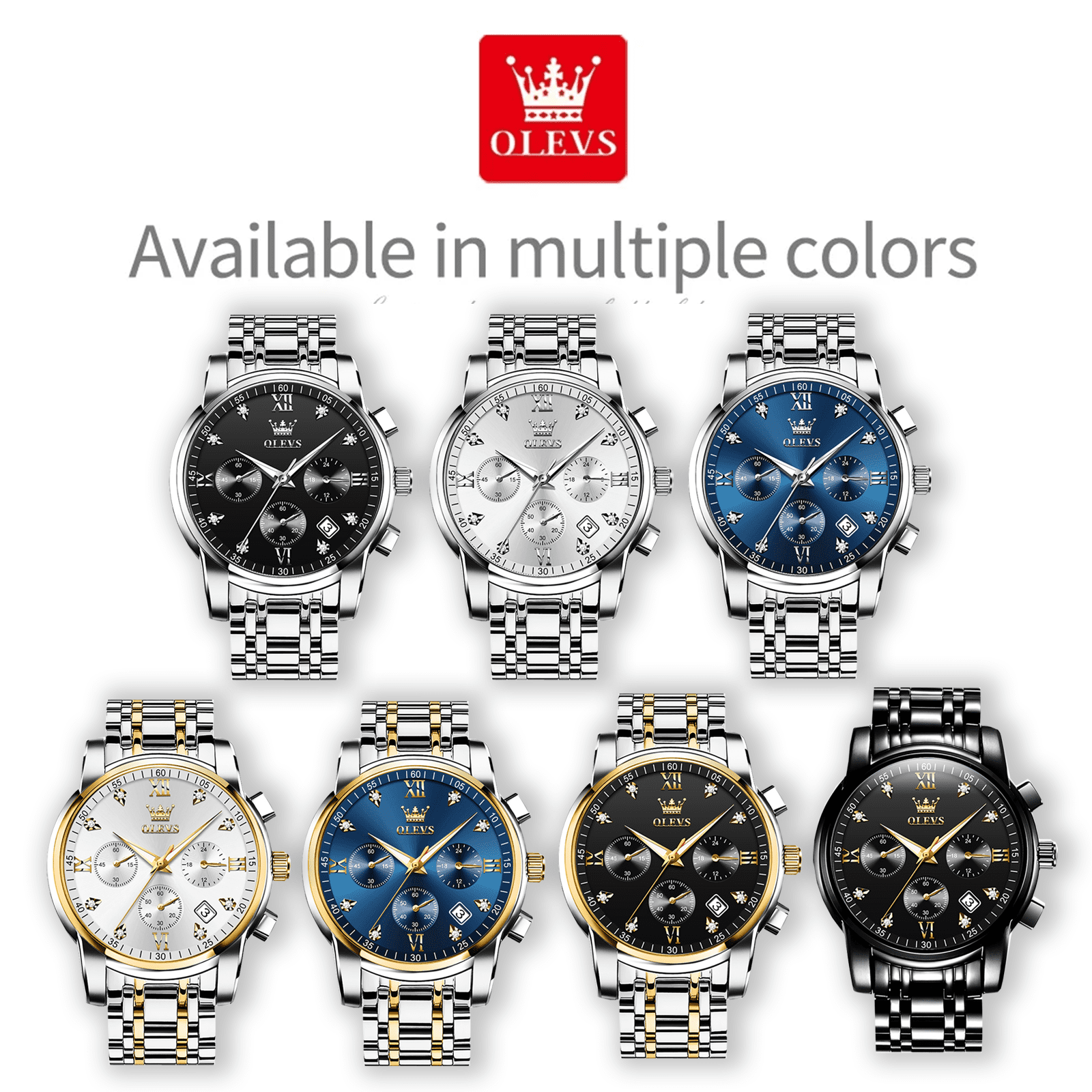 Blue Watches for Men OLEVS Watch Men Blue Face Philippines | Ubuy