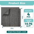4Pcs Commercial Carpet Tiles, Heavy Duty Carpet Floor Tiles with Non ...