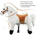 Uenjoy Kids Riding Horse for Kids Plush Ride ons Toy White - Walmart.com