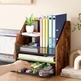 Wooden Desk Organizer - Mesh File Organizer with Drawers and Holder - 4 ...