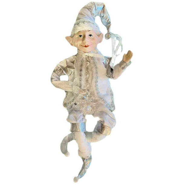 AtoZ | Posable Elf | Christmas Elves Decoration | with Snowflake HHHC ...