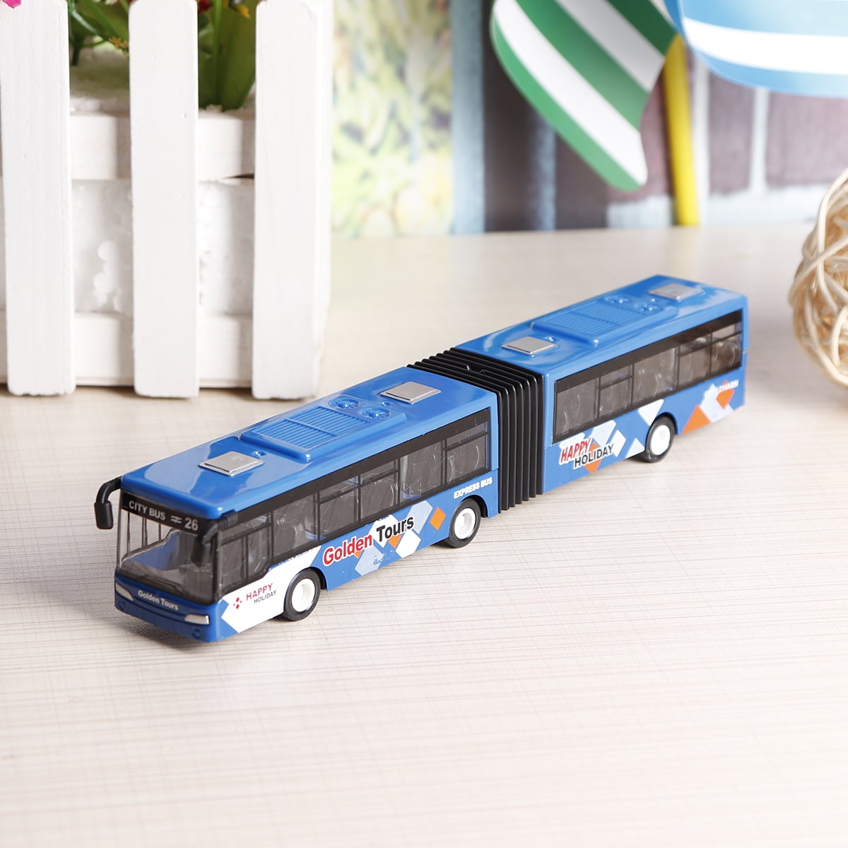 1:64 18cm Baby Pull Back Shuttle Bus Diecast Model Vehicle Kids Toy ...