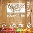 30Pcs Leaves Floral Drawing Stencils 11.8x5.9in Plastic Painting ...