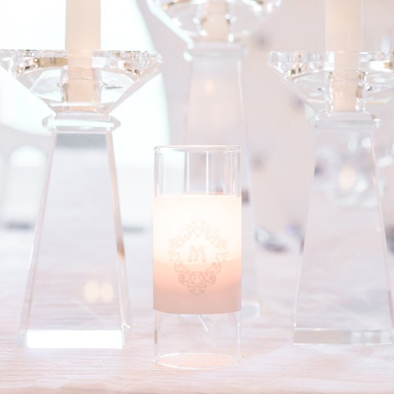 Blown Glass Tea Light Luminaries