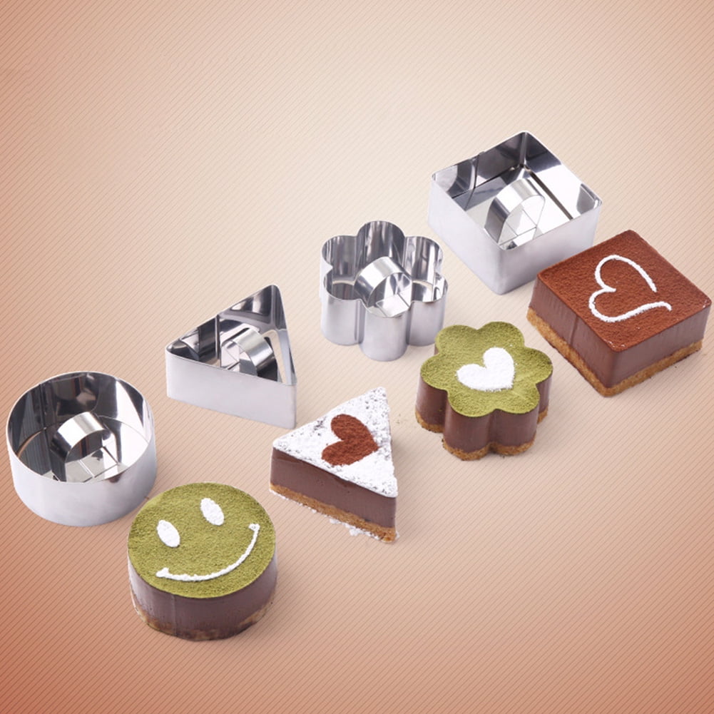 Multiple Moulding Shapes for Choice Stainless Steel Small Cake Rings ...