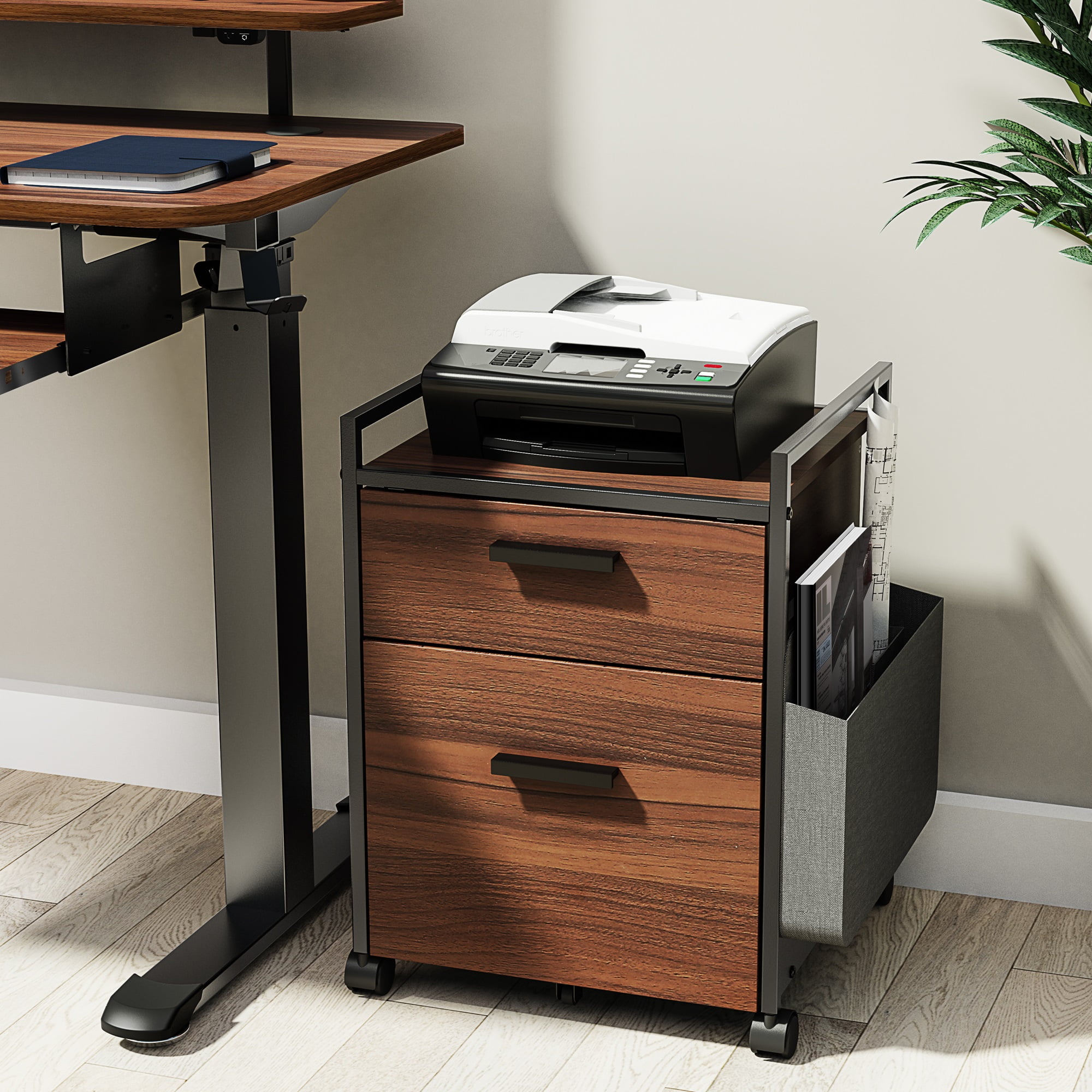 Eureka Ergonomic Filing Cabinet 2 Drawers, Home Office Rolling File ...