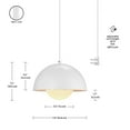 Globe Electric 91001265 Amelia 10" Wide Plug-In Pendant - Brass ...