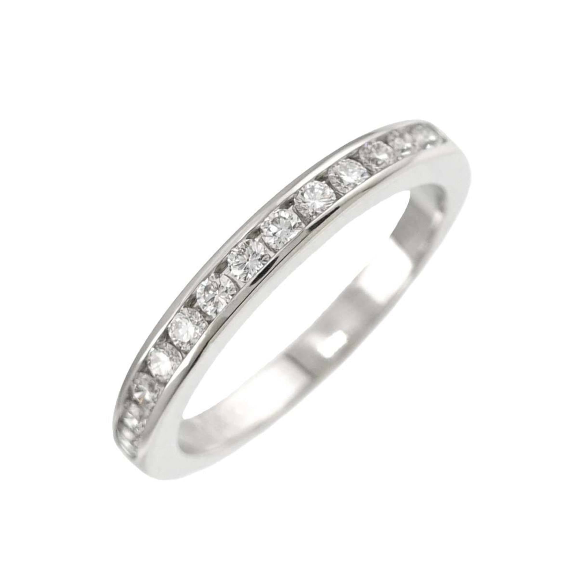 Pre-Owned Tiffany & Co. Half Circle Channel Setting Ring Diamond Pt ...